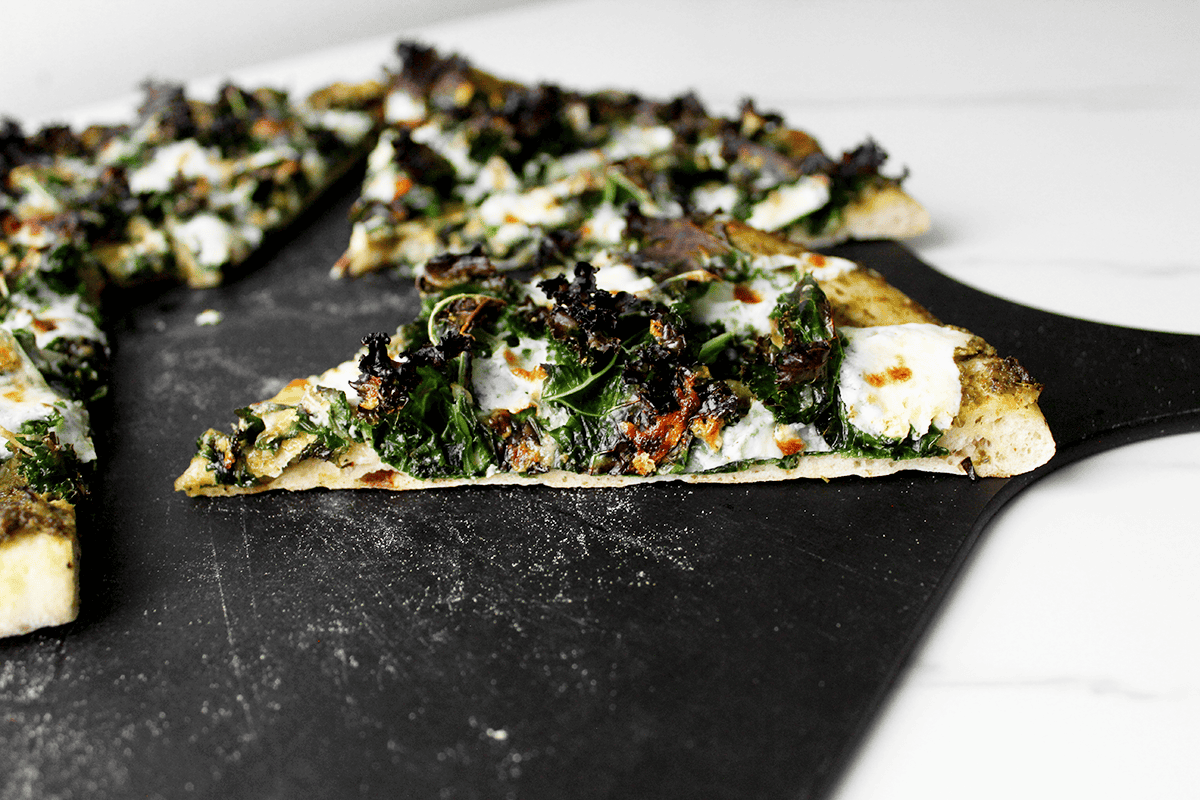 Crispy Kale and Pesto Pizza – Thursday Night Pizza