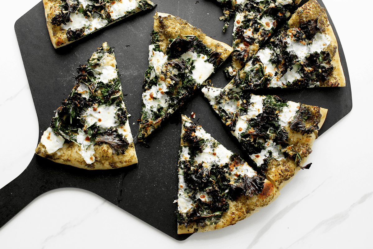 Crispy Kale and Pesto Pizza – Thursday Night Pizza